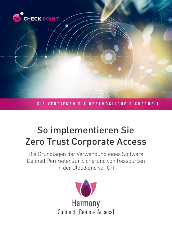 Implementierung von Zero Trust-Harmony | checkpoint.com Implementierung von Zero Trust-Harmony | checkpoint.com