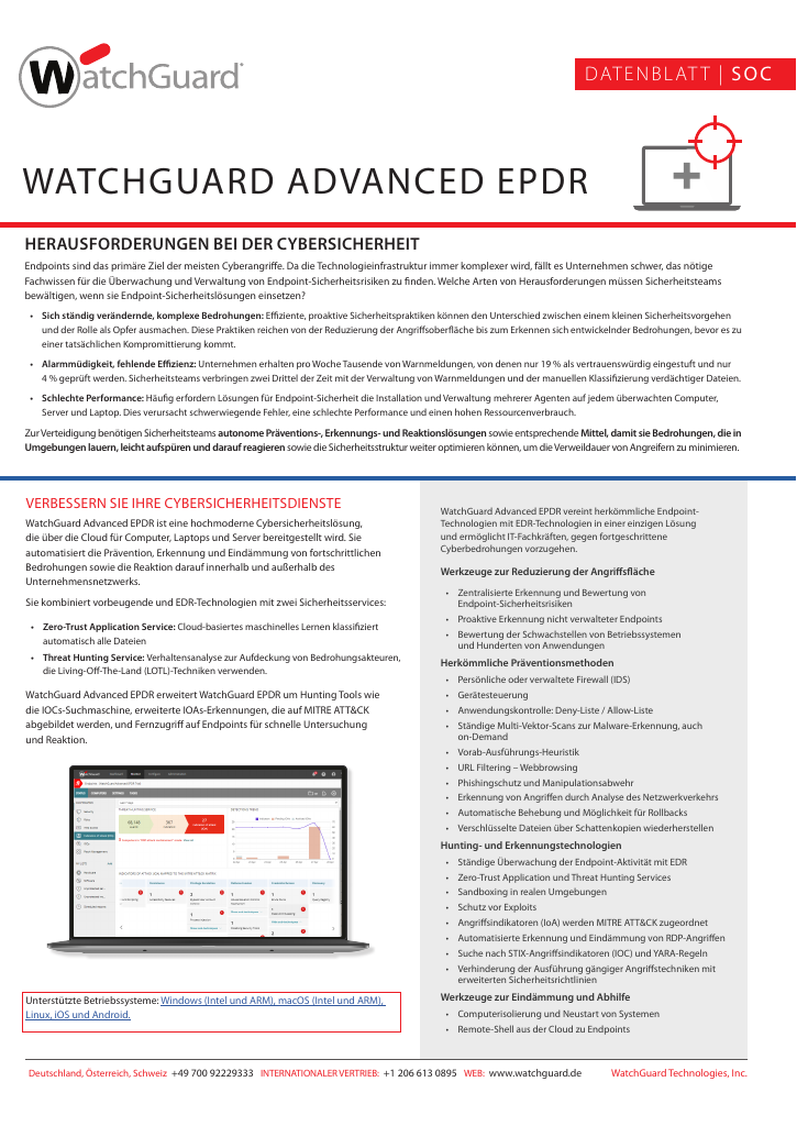 Advanced EPDR (Datasheet) | WatchGuard Technologies