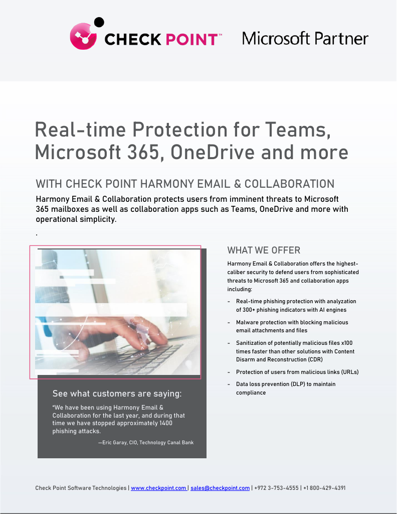 Solution Brief | Secure Microsoft 365, Teams, OneDrive and More with ...