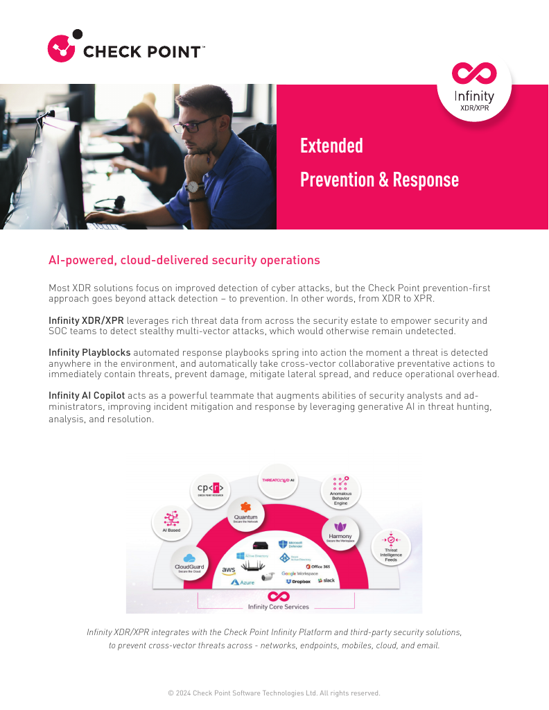 Solution Brief Infinity Xdr Xpr Check Point Software