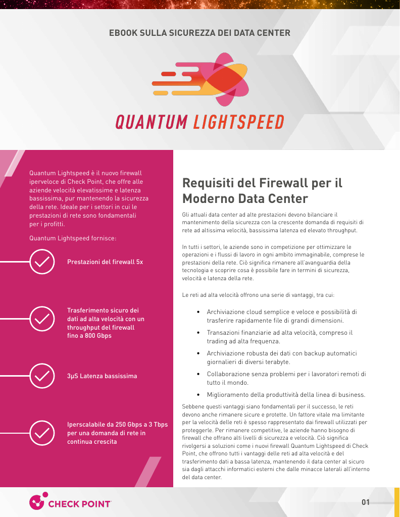 Ebook sulla Sicurezza dei Data Center | Check Point Software Ebook sulla Sicurezza dei Data Center | Check Point Software
