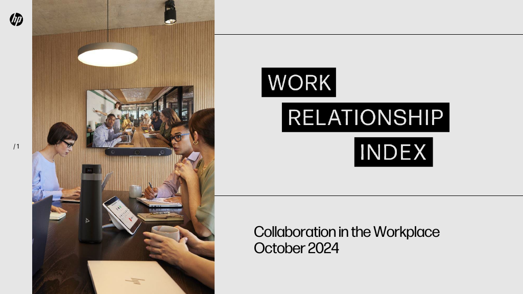 Working Relation Index [Infographic] | hp.com