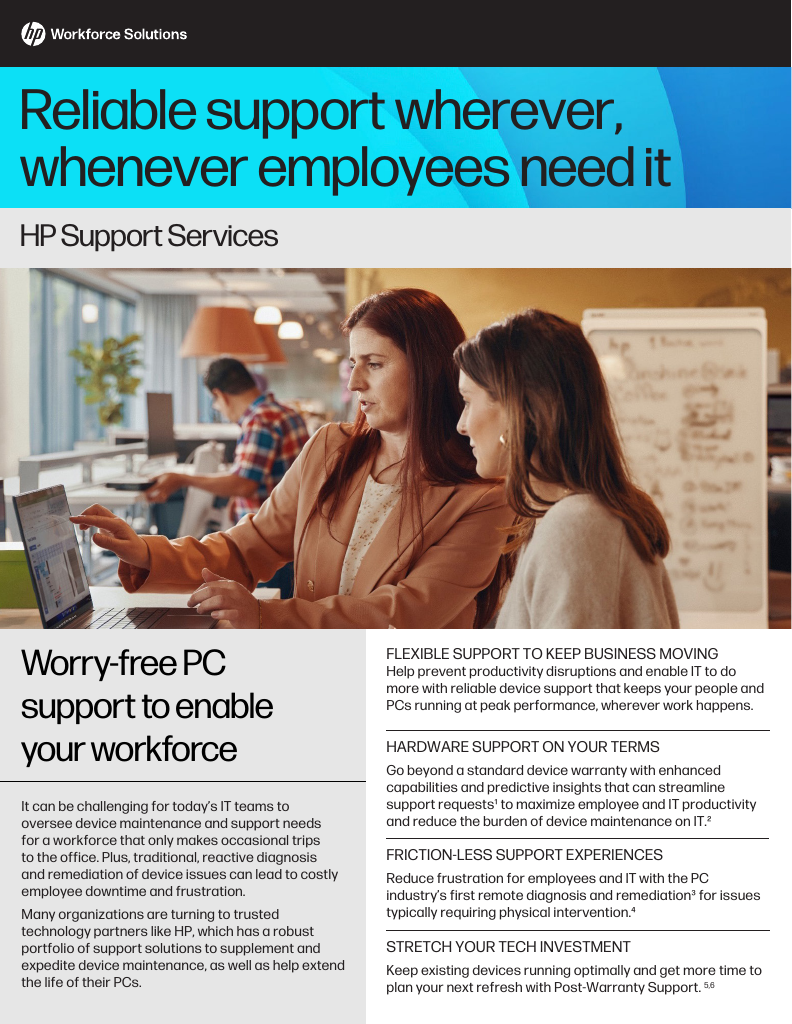 Support services solution brief.pdf | hp.com