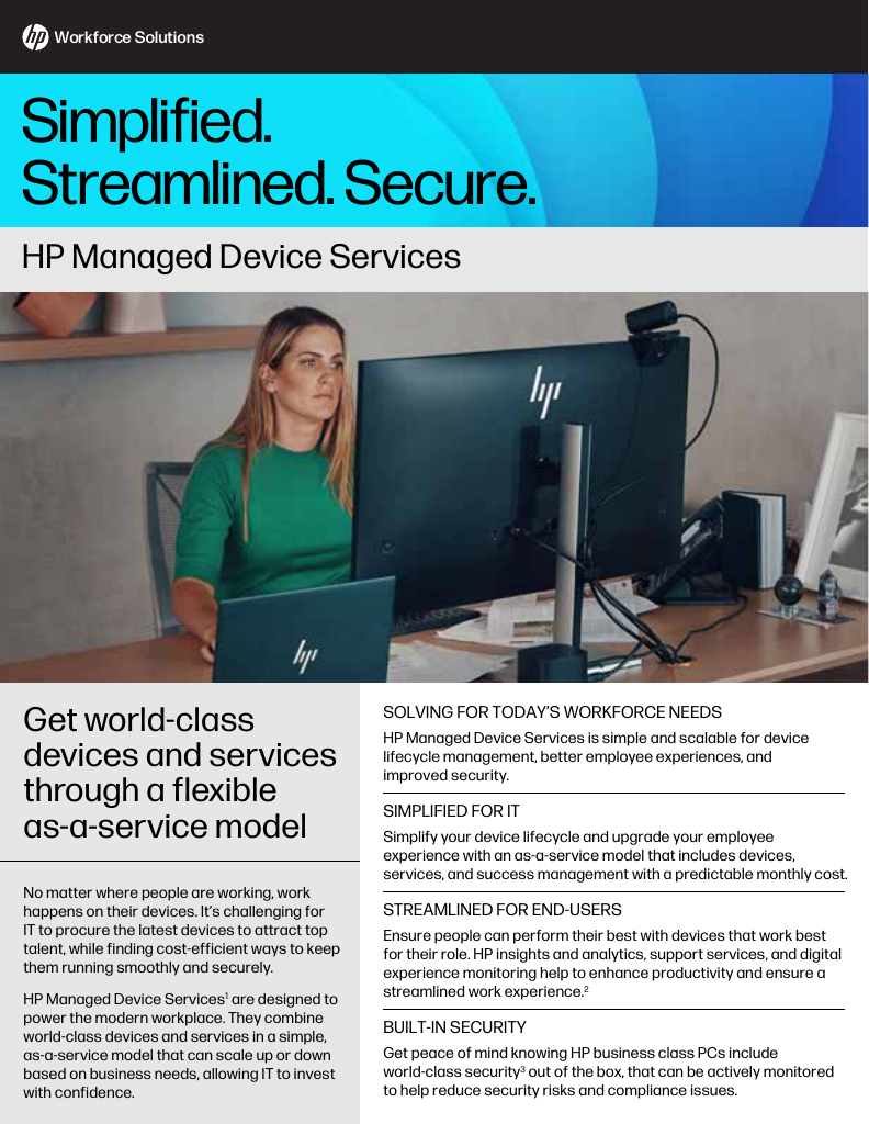 Solutions Brief | Managed Device Services | hp.com