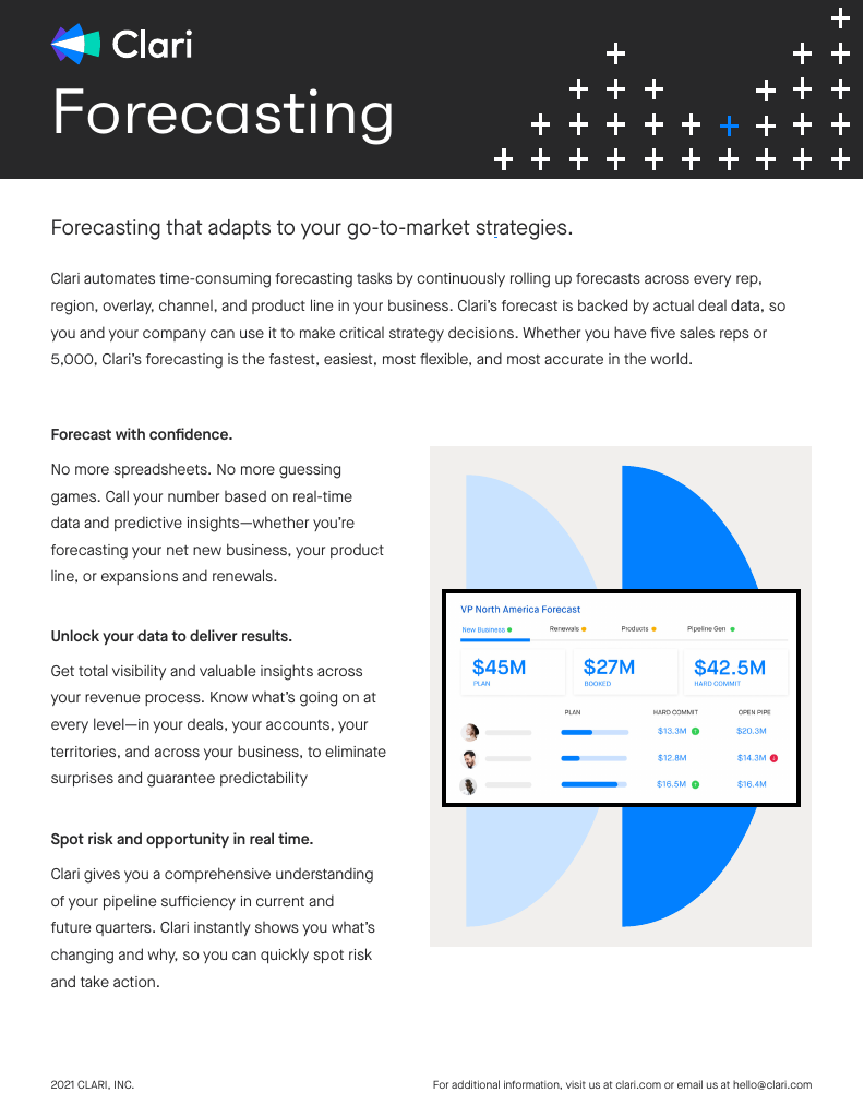 Forecasting Datasheet.pdf | clari.com