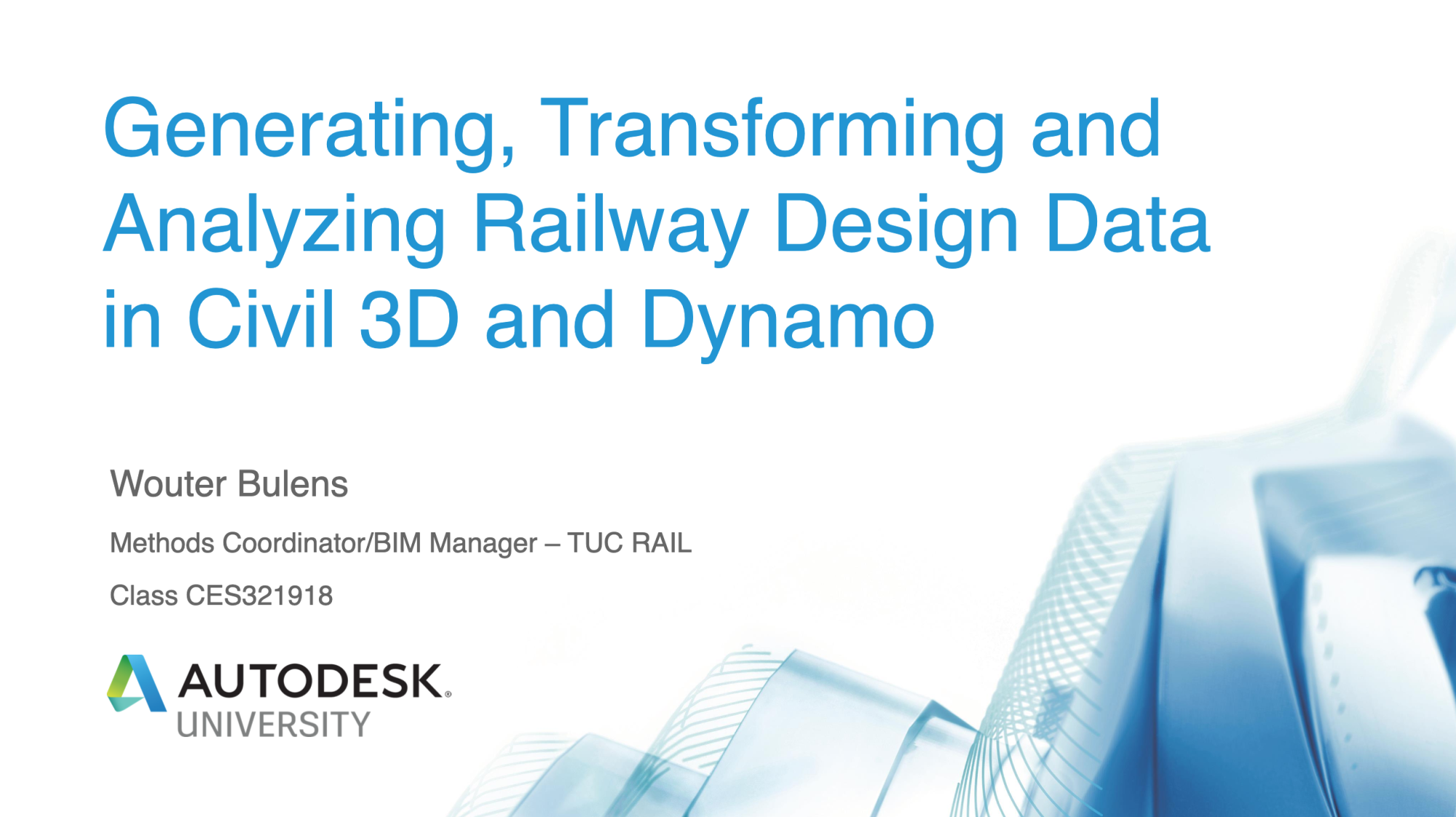 Classe TUC RAIL AU: generazione, trasformazione e analisi dei dati di ...