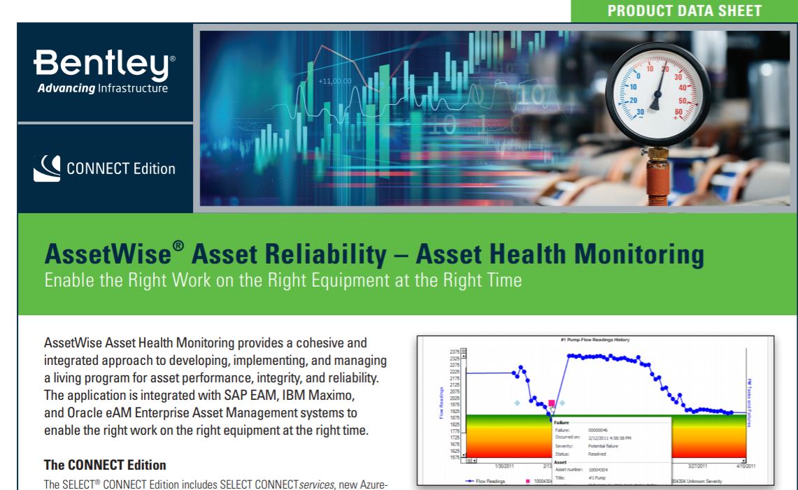 Data Sheet: AW Asset Health Monitoring | bentley.com