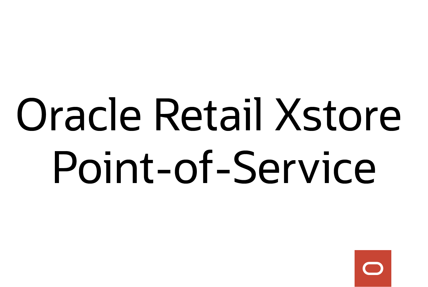 Oracle Retail Xstore Point Of Service