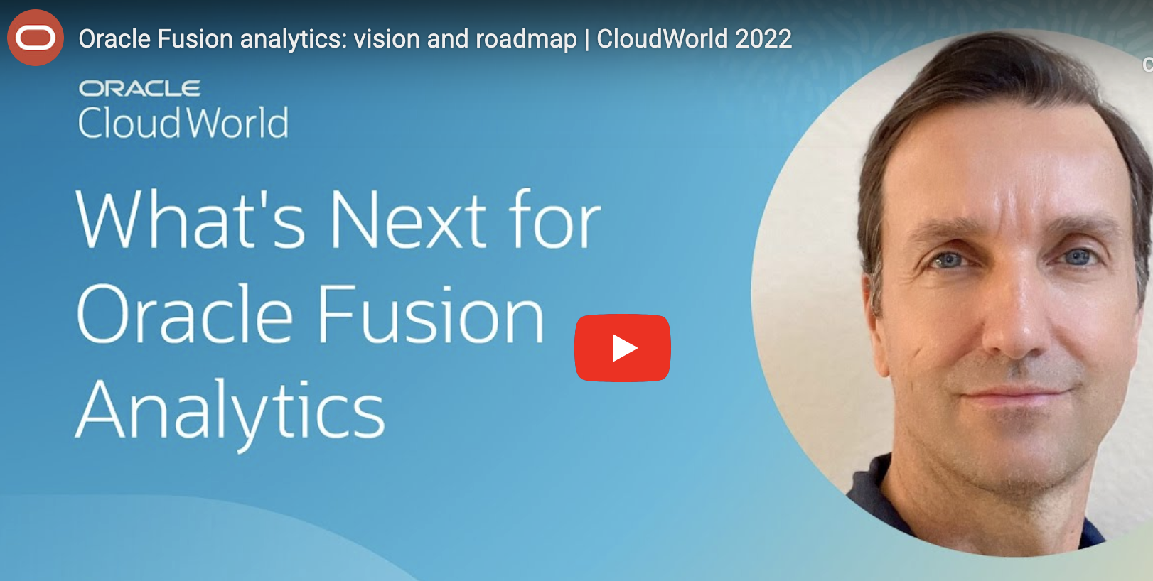 Oracle Fusion Cloud Analytics: Vision and Roadmap | Oracle Oracle Fusion Cloud Analytics: Vision and Roadmap | Oracle