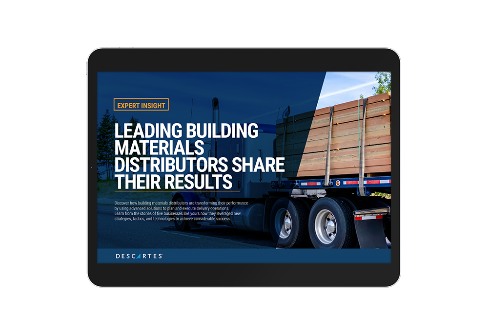 Leading Building Materials Distributors Share Their Results | descartes.com