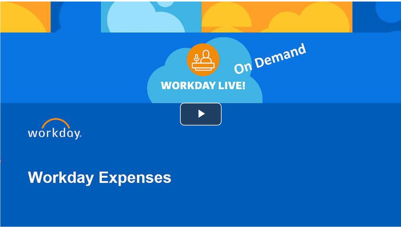 Workday Expenses for Higher Education | workday.com