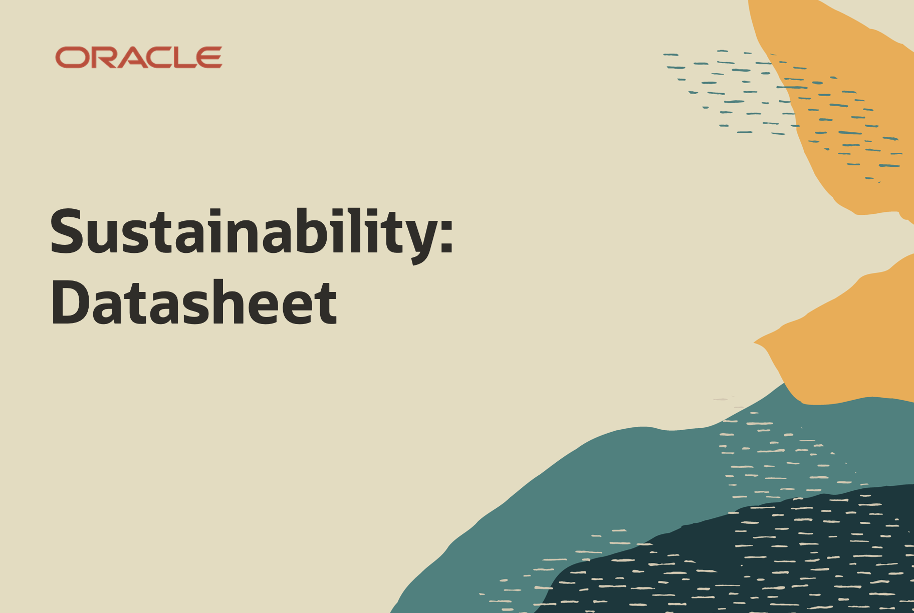 Oracle solutions enabling sustainability | Oracle