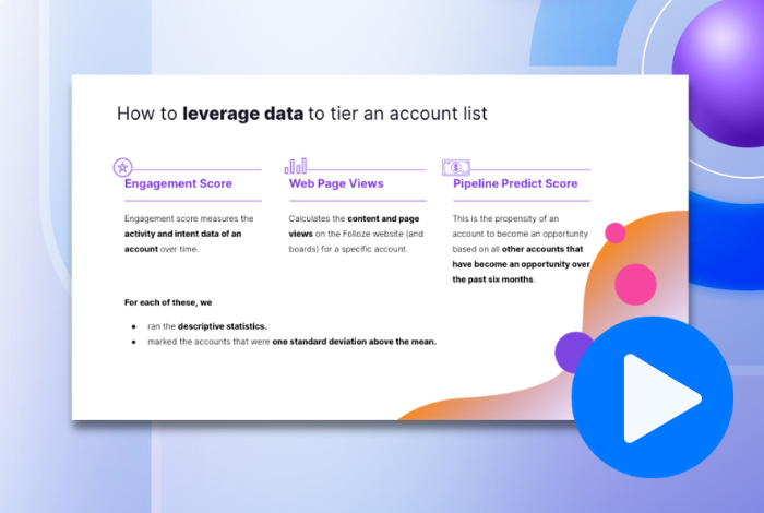 Leveraging Data to Tier Account List A Step-by-Step Guide | Folloze