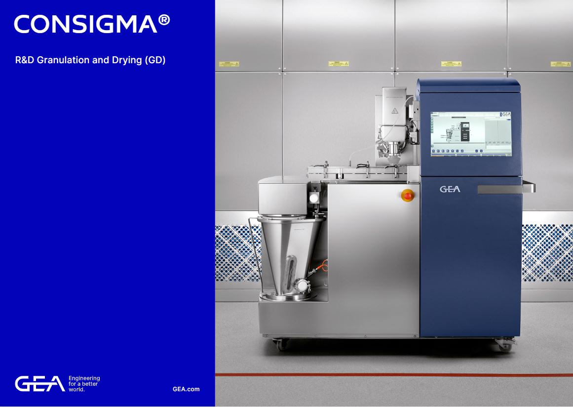 ConsiGma: R&D Granulation and Drying (GD). | gea.com