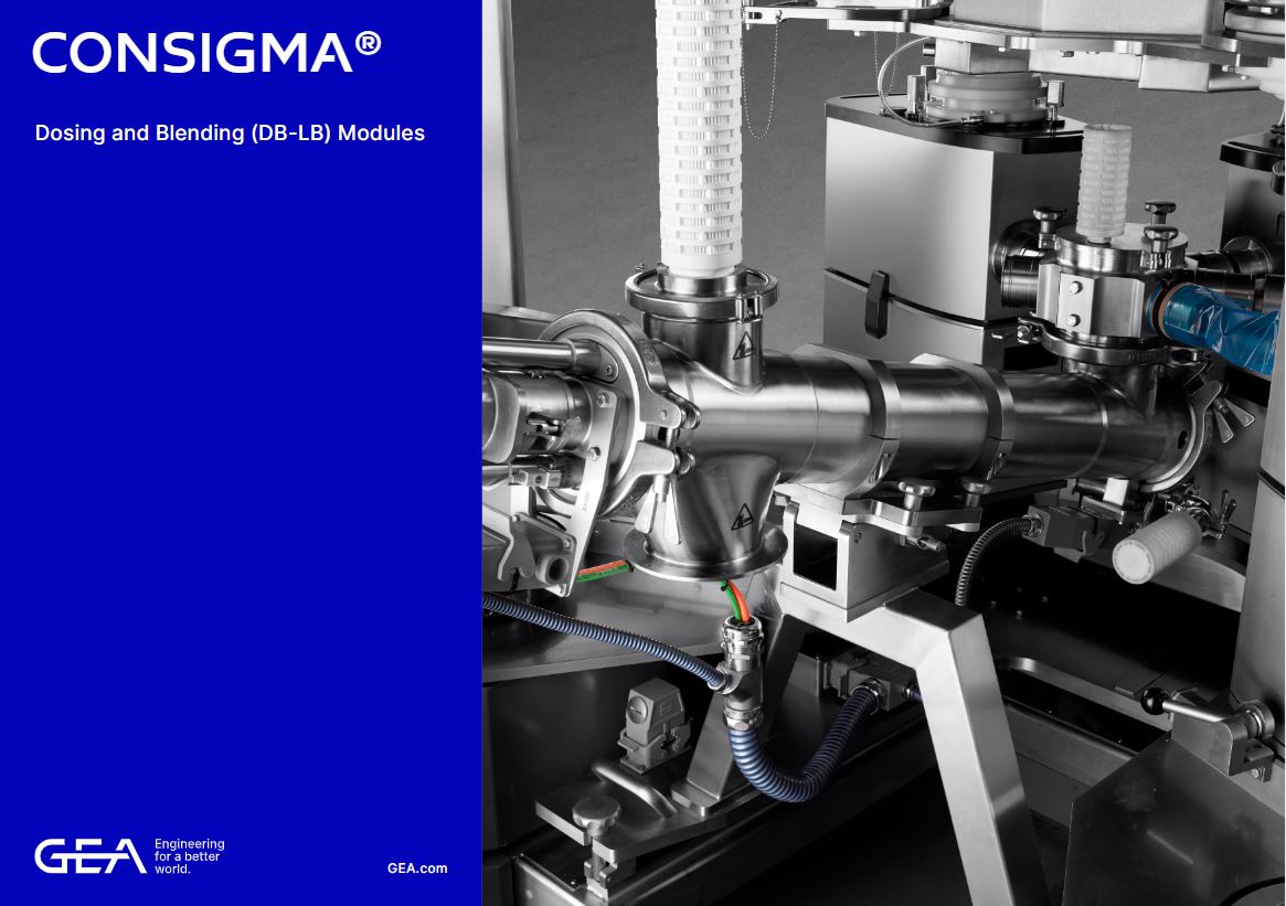 ConsiGma: Dosing and Blending (DB-LB) Modules. | gea.com