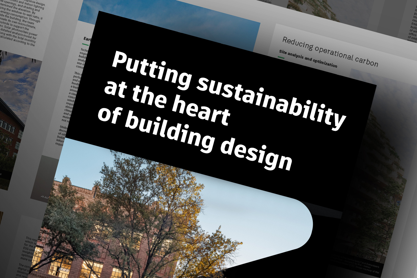 Whitepaper: Putting sustainabiltiy at the heart of building design ...