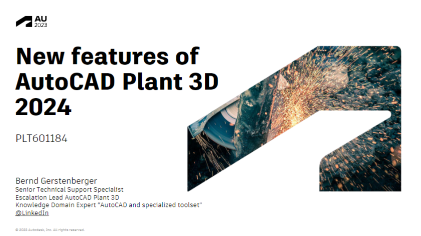 新機能紹介 英語 ｜ AutoCAD Plant 3D 2024 | Autodesk University | Autodesk