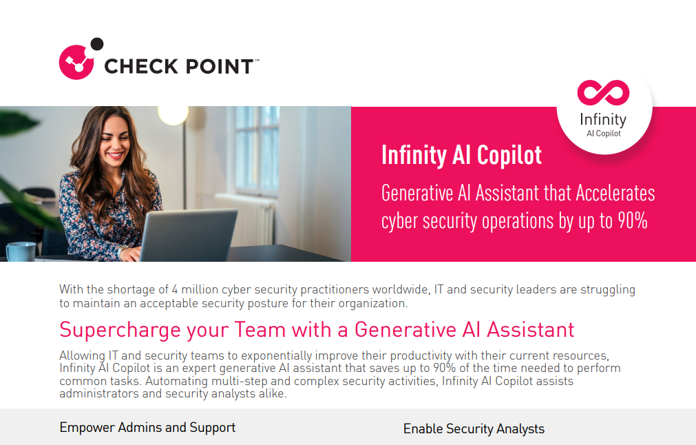 Infinity AI Copilot - Solution Brief | Check Point Software