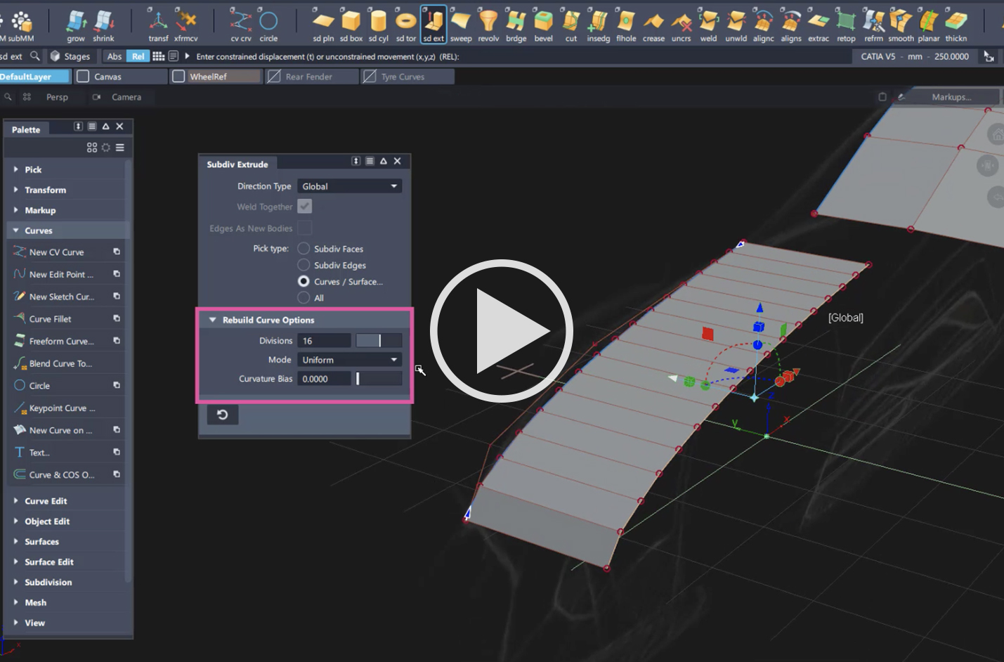 Subdivision workflows Building from Curves（5分52秒）（英文） | Autodesk
