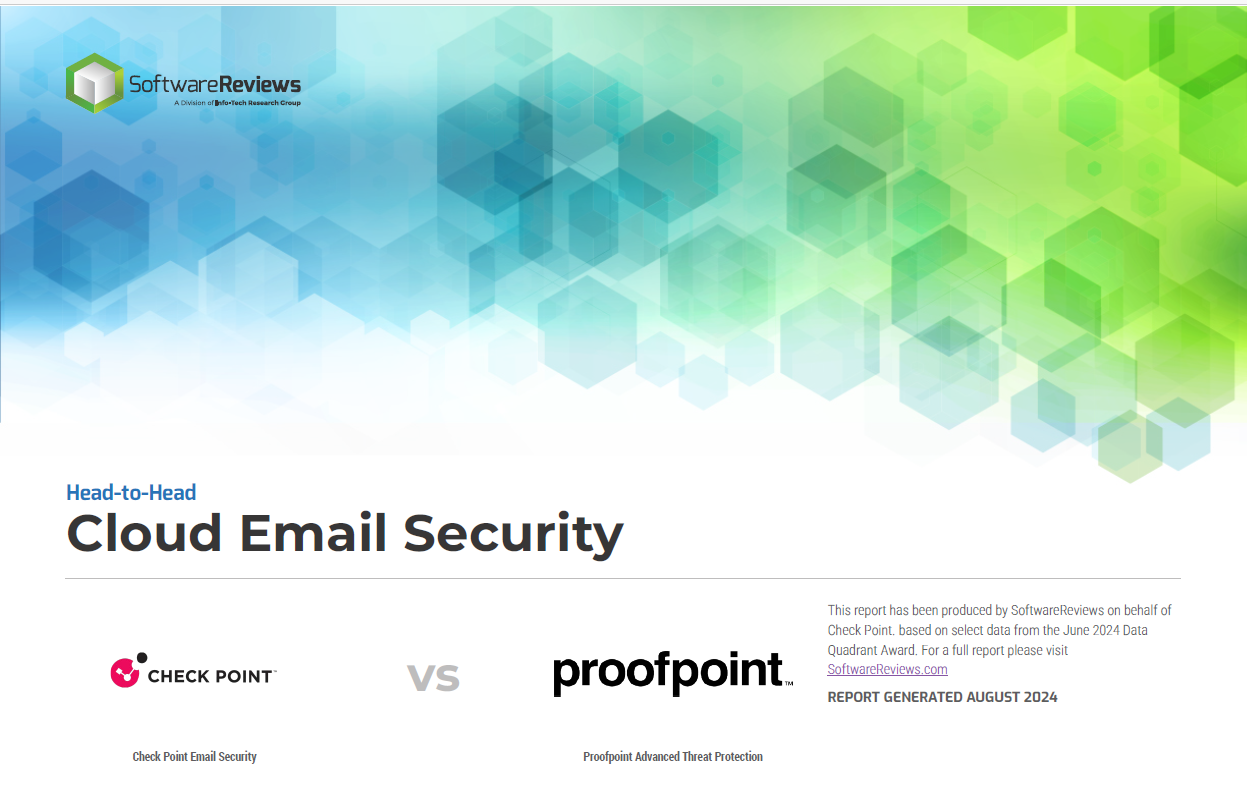 Report | Check Point Email Security vs. Proofpoint: Info-Tech Cloud Email Security Data Quadrant ...
