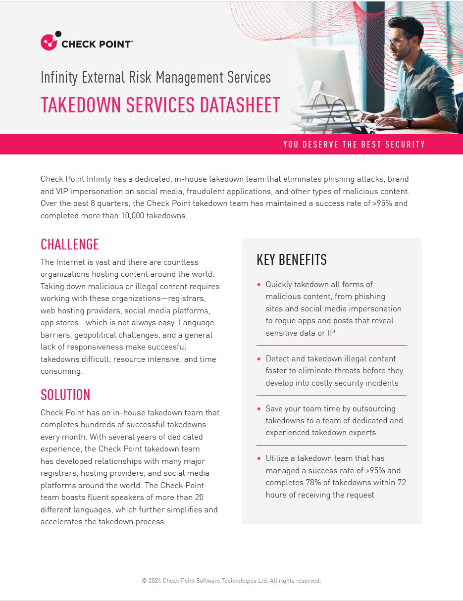 Data Sheet | Infinity External Risk Management Services Data Sheet ...