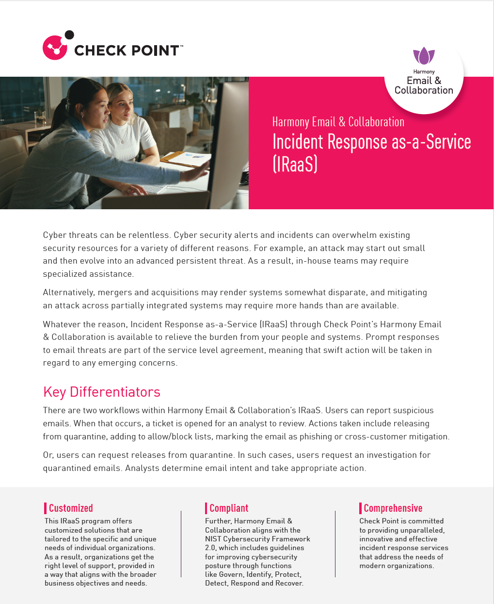 Solution Brief | Harmony Email & Collaboration Incident Response as a ...