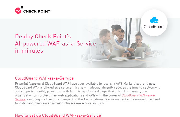 Solution Brief | Deploy Check Point’s AI-powered WAF-as-a-Service in ...
