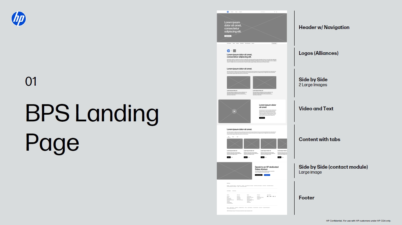 BPS Landing Page Template | hp.com
