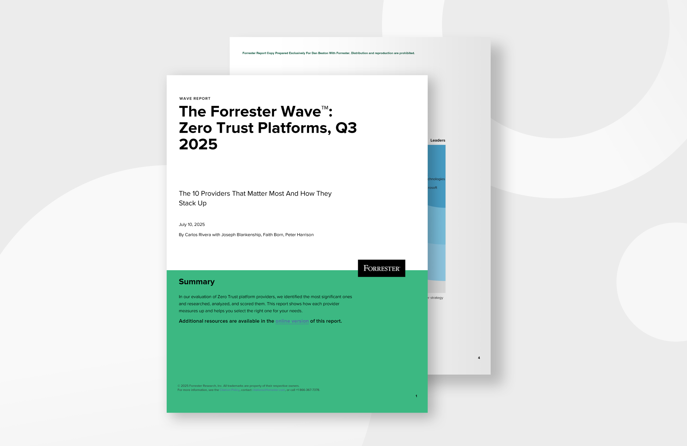 The Forrester Wave™: Zero Trust Platforms, Q3 2025 | Check Point Software