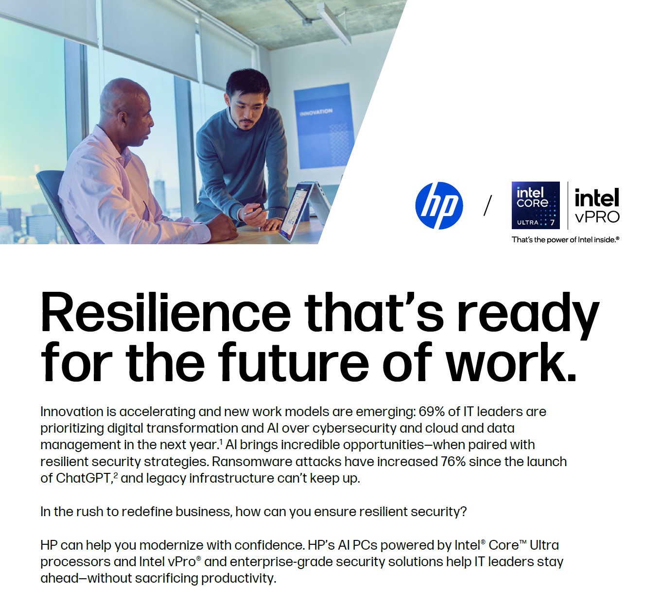 Resilience that is ready for the future of work. | hp.com
