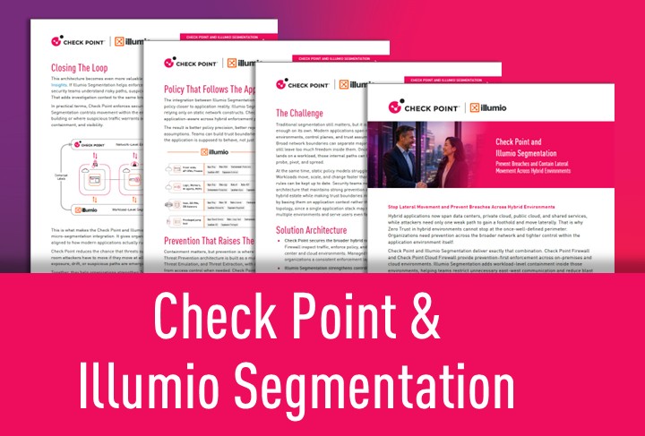 Solution Brief | Check Point and Illumio Segmentation, 2026 | Check ...