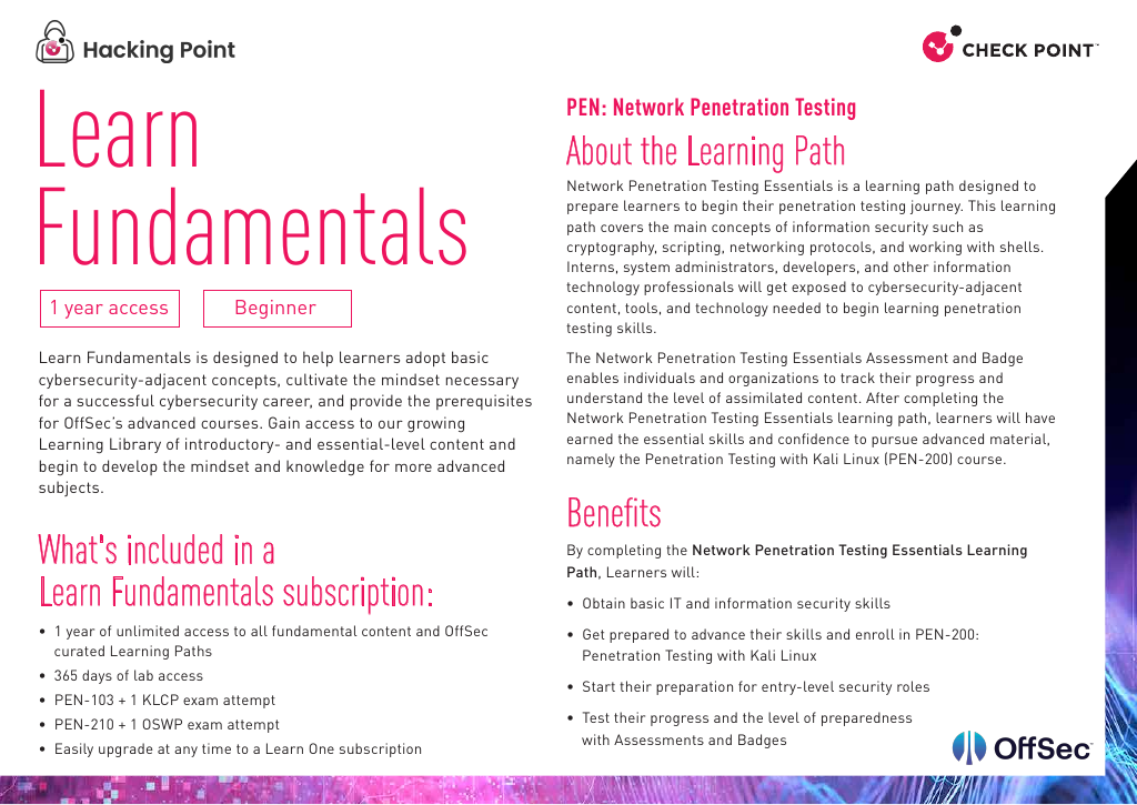 Buyer's Guide | Hacking Point Learn One | Check Point Software