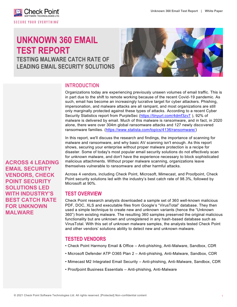 Report | Zero Day Malware | Check Point Software Report | Zero Day Malware | Check Point Software
