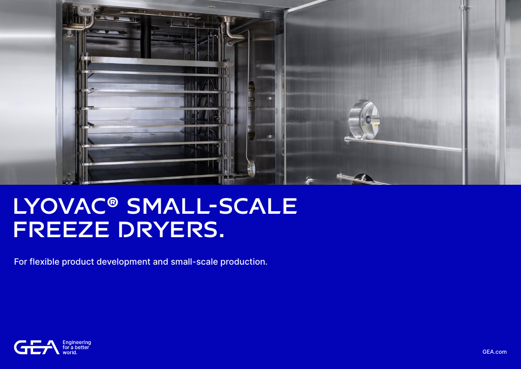 LYOVAC® Small-scale Freeze Dryers | gea.com